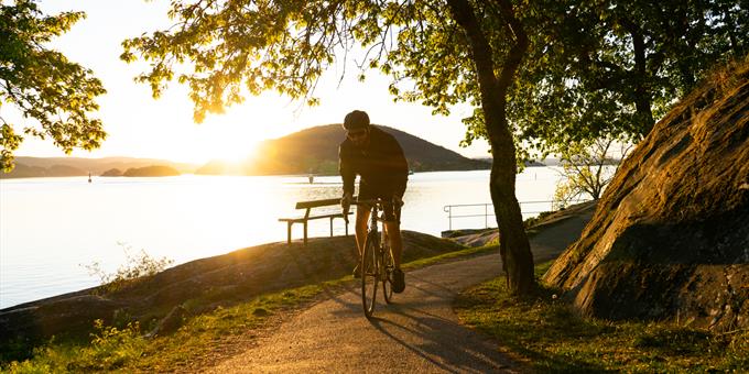 På sykkel gjennom Drøbak og Ås